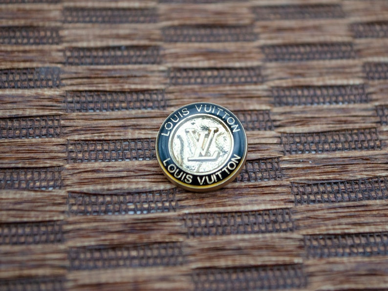 Vintage LV Buttons. 18 Mm/ 0.7 In. Black and Gold - Etsy
