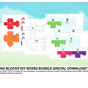 Numberblocks and Alphablocks DIY Gift Boxes Toys - Etsy