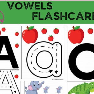 Vowels Printable- Preschool Learning Vowels-preschool Printable ...