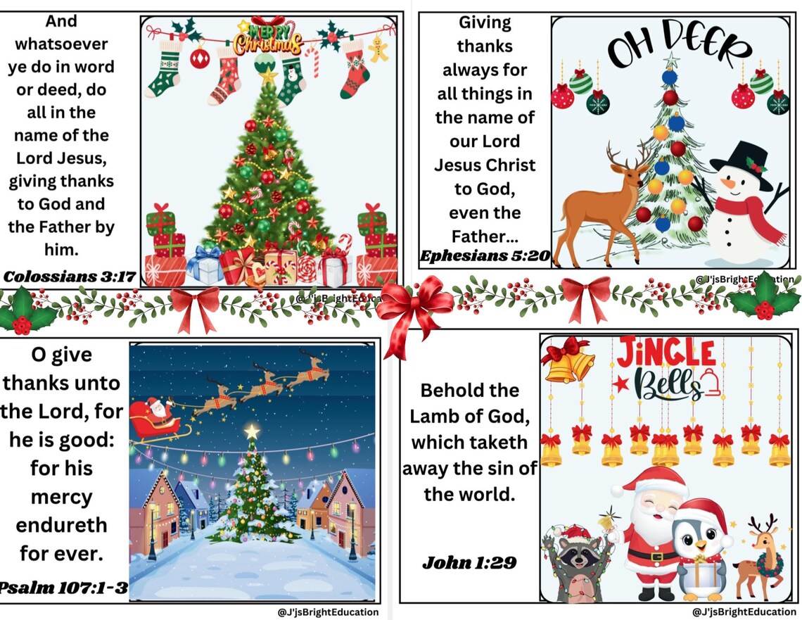 Kids Christmas Printables|holiday Printables| Christmas Bible Verses ...