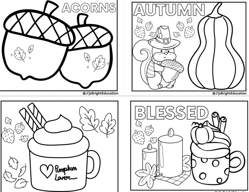 Fall Printables | Fall Learning Worksheets |fall Coloring Worksheets ...