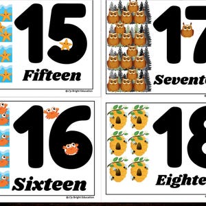 Numbers Flashcards|numbers Coloring Worksheets|numbers 11-20|numbers ...