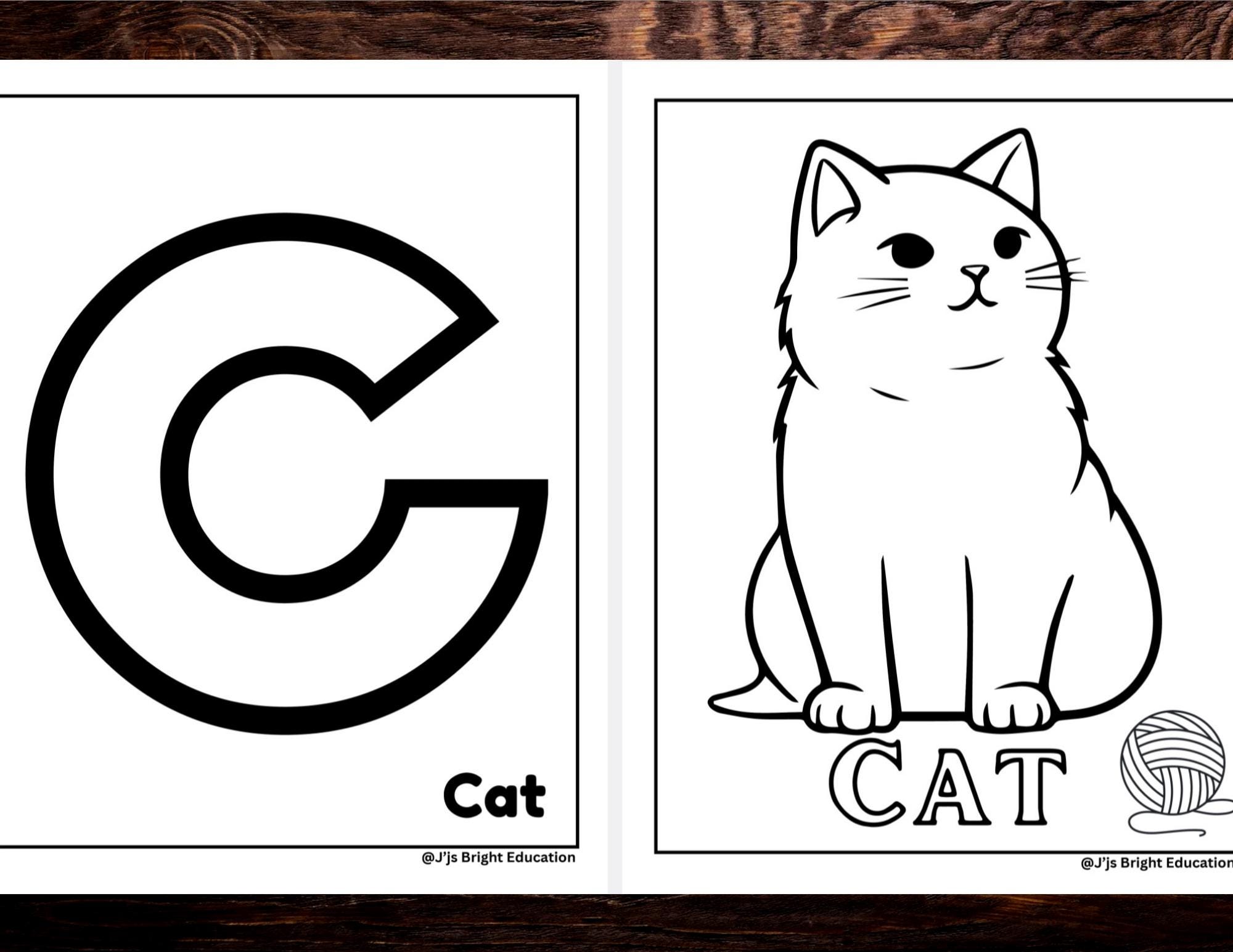 Jumbo Animals Alphabet|jumbo Alphabet Coloring Pages|big Alphabet ...