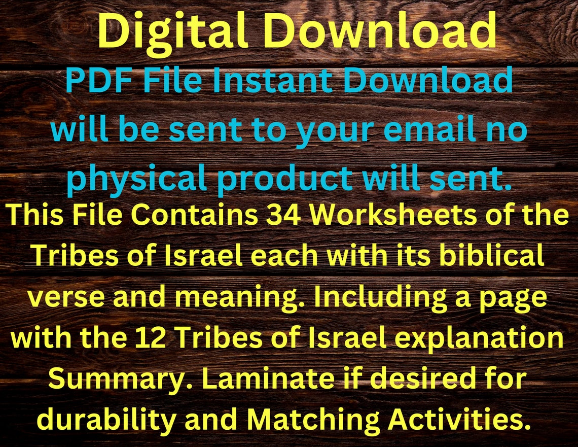Las 12 tribus de Israel/Imprimibles de los hijos de Jacob/Actividades ...