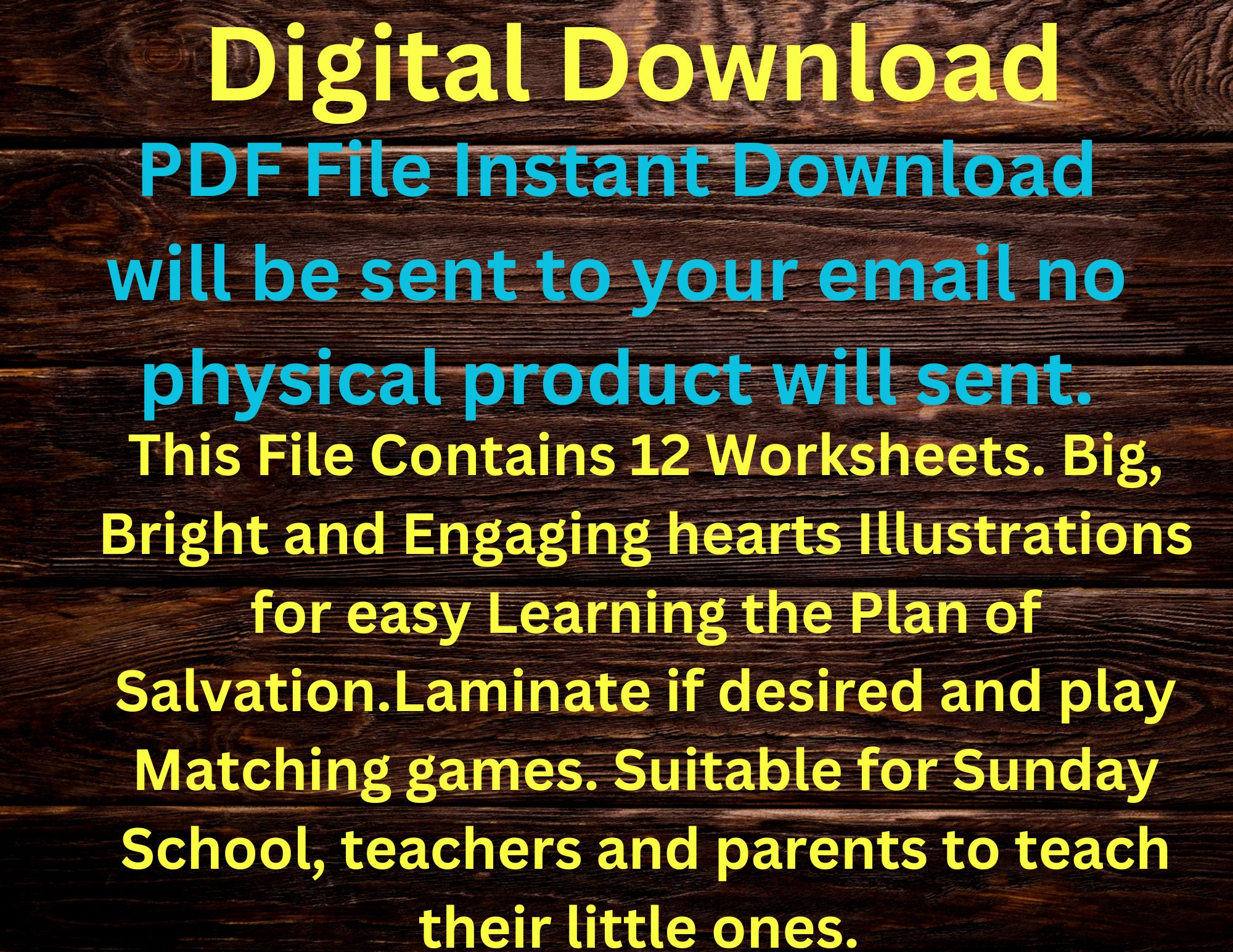 Plan of Salvation |printables Cut-out| Sunday School Lesson |bible ...