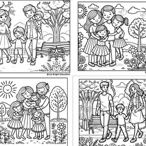 Families Coloring Worksheets: Diversity Printables (15 Pages) - Etsy