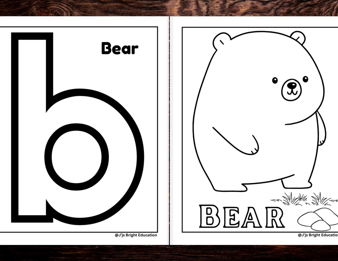 Jumbo Animals Alphabet|jumbo Alphabet Coloring Pages|big Alphabet ...