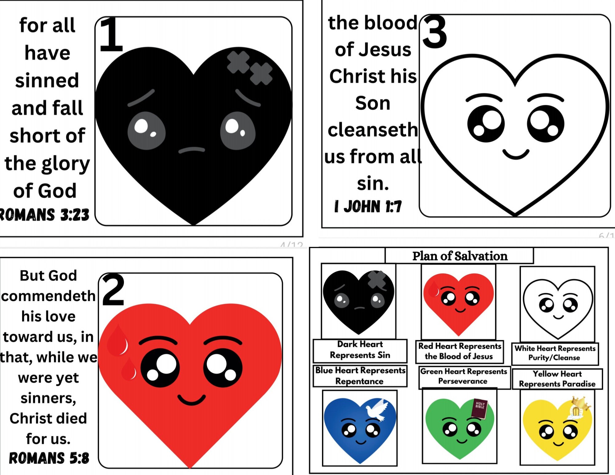 Plan of Salvation |printables Cut-out| Sunday School Lesson |bible ...