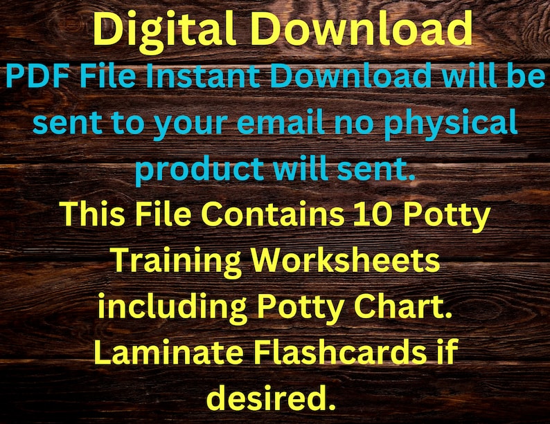 Potty Training Flashcards| Toddler Potty Chart| Toilet Training| Visual ...