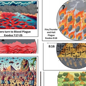 Ten Plagues of Egypt Activity: Moses Story, Sunday School Printable ...
