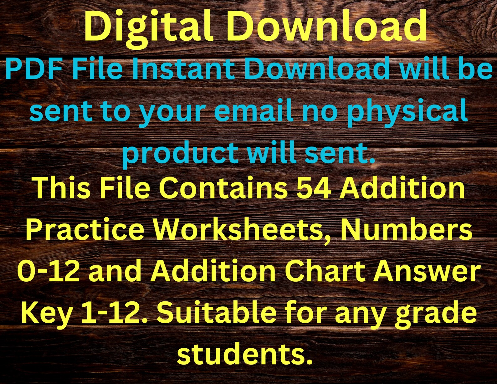 Math Worksheets|addition Practice 1-12|addition Printables|kindergarten ...