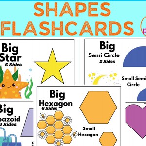 Shapes Coloring Worksheets: Preschool Learning Printables (instant ...