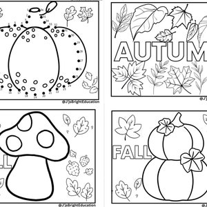 Fall Printables | Fall Learning Worksheets |fall Coloring Worksheets ...