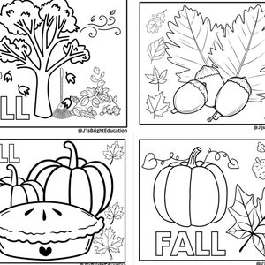 Fall Printables | Fall Learning Worksheets |fall Coloring Worksheets ...