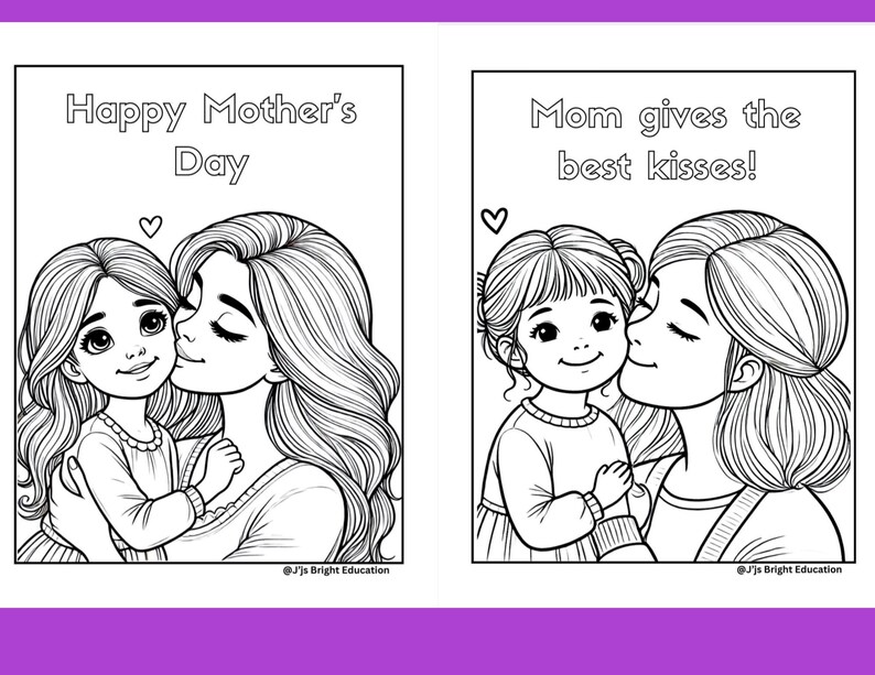 Mother's Day Coloring Pages|mom Themed Coloring Pages|kids Printable ...