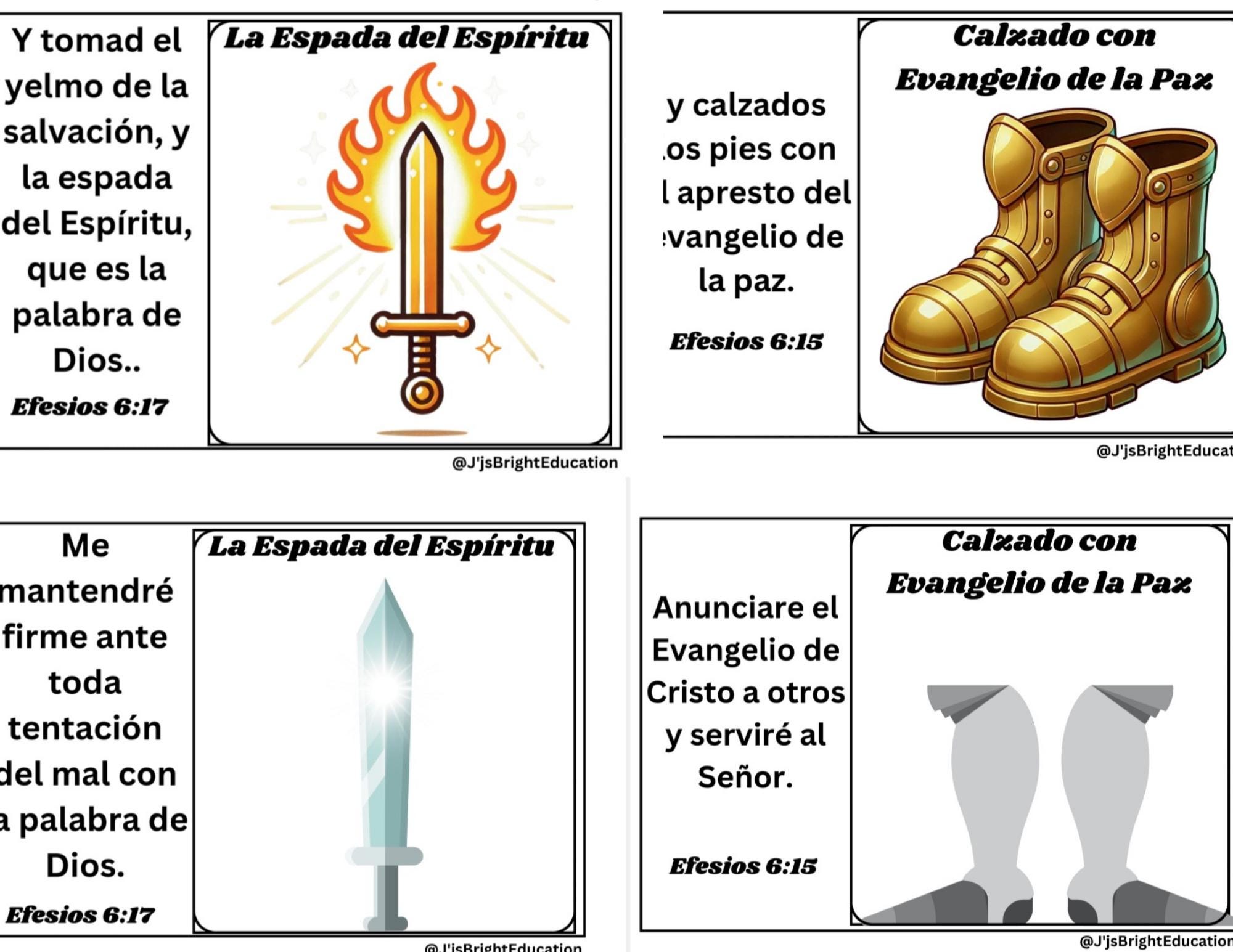 Armadura De Dios|sunday School Lesson |bible Printables| Biblical ...