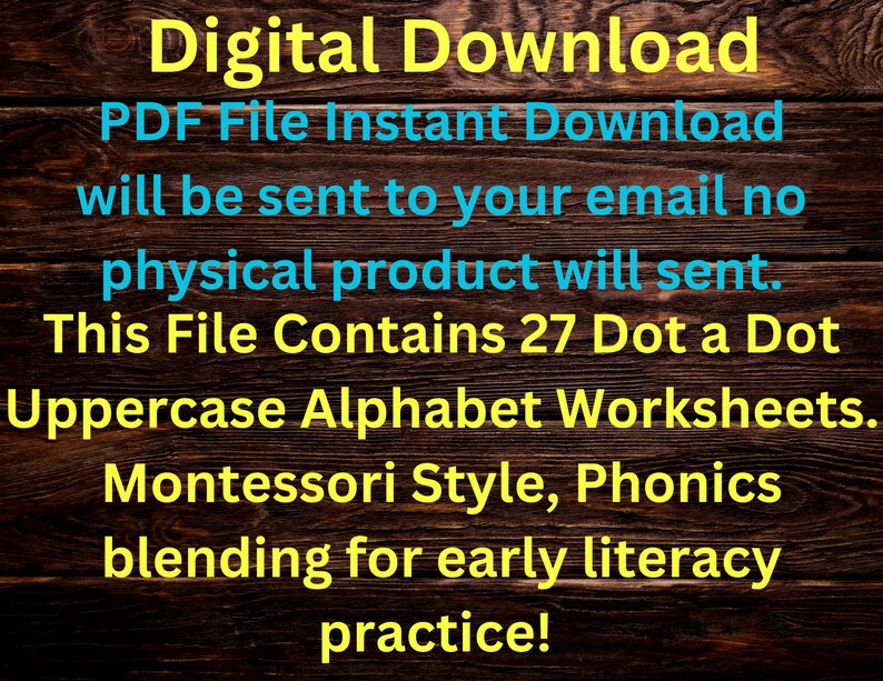 Dot A Dot Uppercase Alphabet Letters: Preschool Kindergarten Worksheets ...