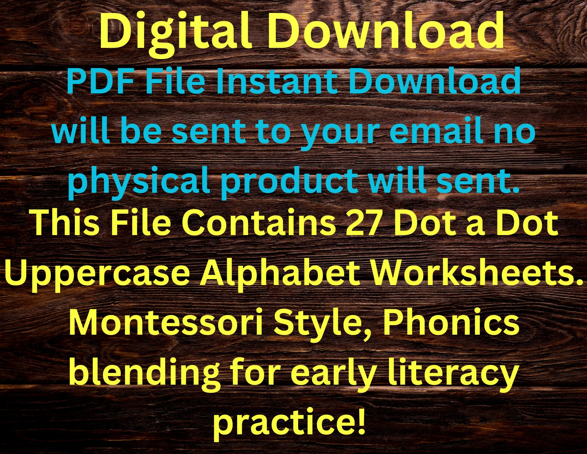 Dot A Dot Uppercase Alphabet Letters: Preschool Kindergarten Worksheets ...