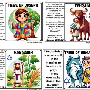 12 Tribes of Israel Worksheets: Bible Study Printables (PDF) - Etsy