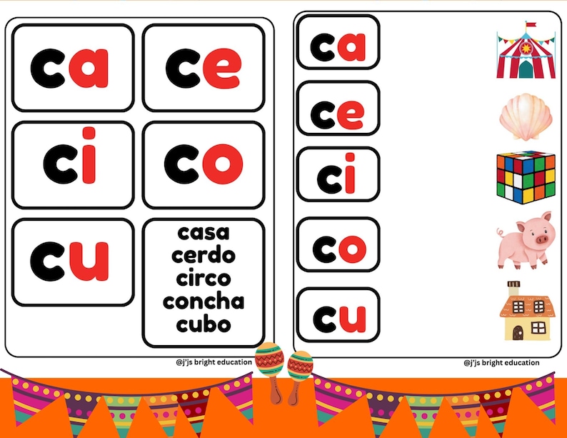 Fichas de trabajo de sílabas en español: Actividades de sílabas para ...