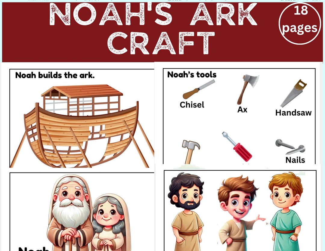 Noah's Ark Craft for Kids| Noah's Ark Crafting| Noah's Biblical Story ...