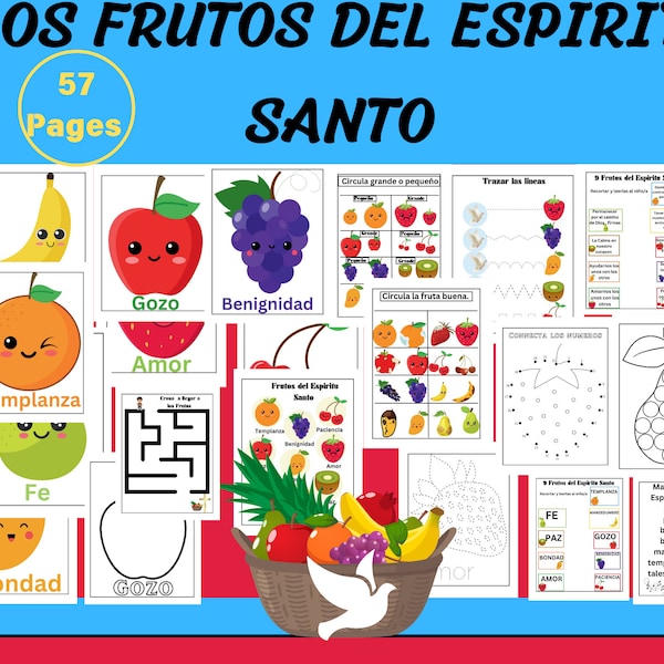 Fruto del espíritu gálatas 5: 22 23 versículo de la biblia - Etsy México