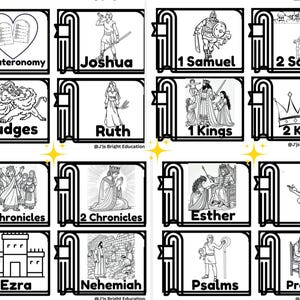 Bible Books Coloring Pages: Old and New Testament (PDF File) - Etsy