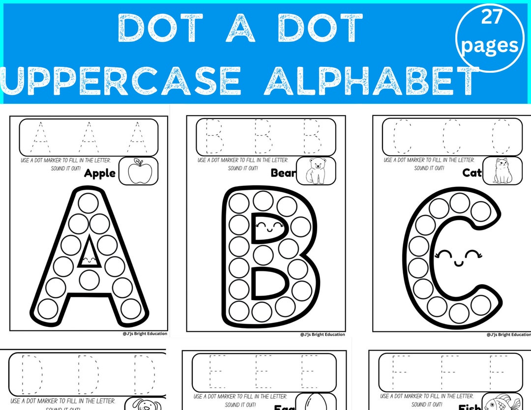 Uppercase Alphabet Letters |dot a Dot Uppercase Alphabet Letters ...