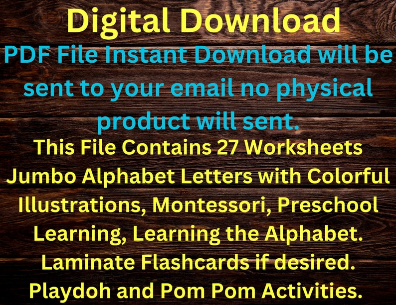 Alphabet Letters Worksheets| Preschool Printables| Jumbo Alphabet ...