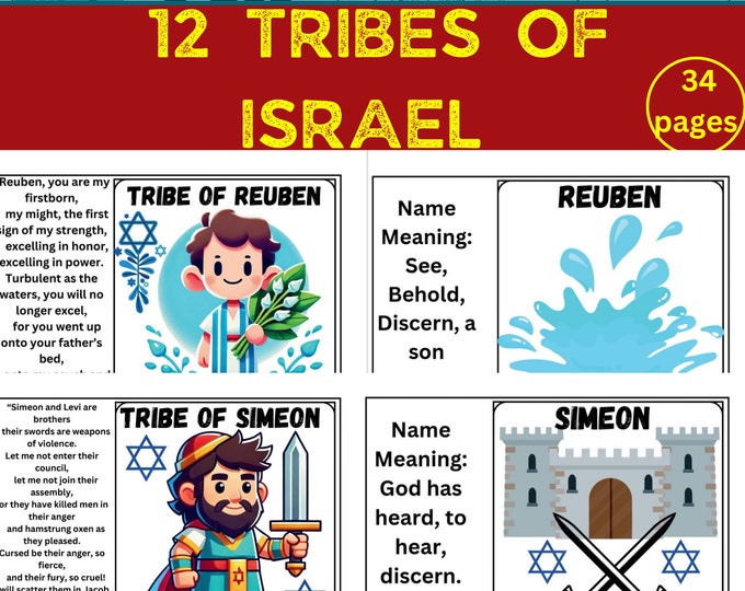 Símbolos de las 12 tribus de Israel, imágenes prediseñadas: símbolos de ...
