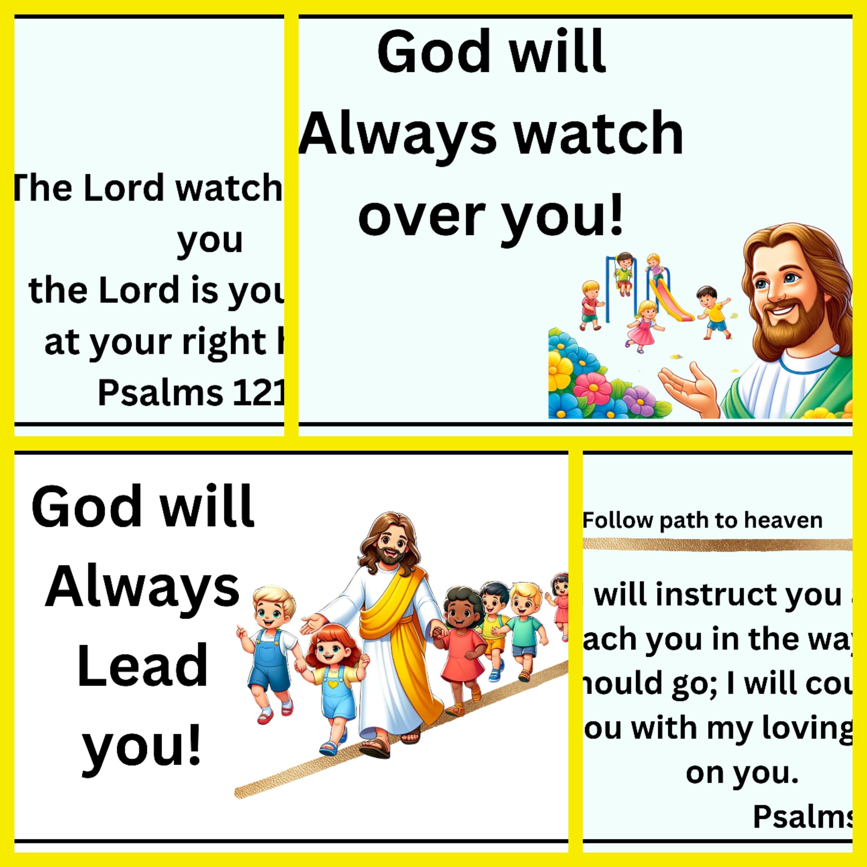 God's Promises Flashcards: Kids Bible Memory Verses (digital Download ...
