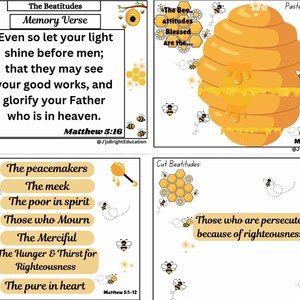 Beatitudes Worksheets: Bible Lesson Activity (PDF Files) - Etsy