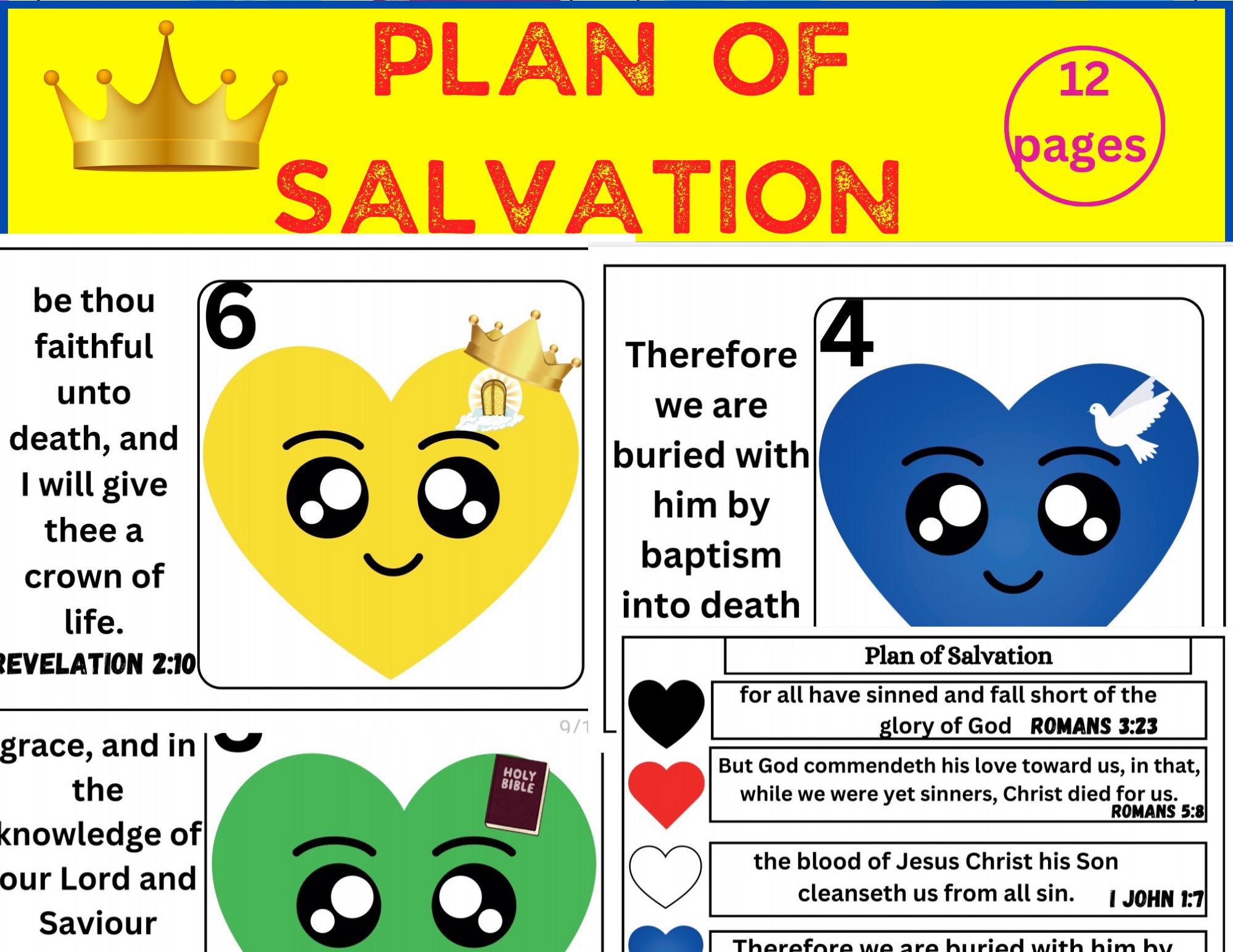 Plan of Salvation |printables Cut-out| Sunday School Lesson |bible ...