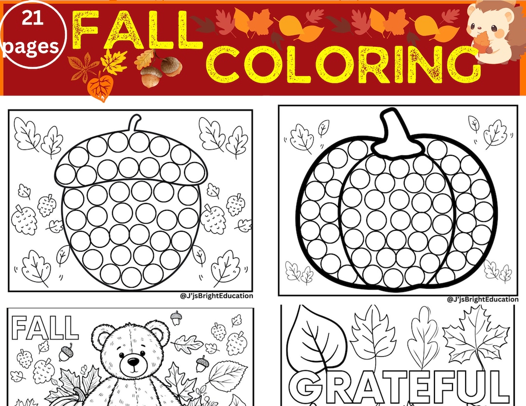 Fall Printables | Fall Learning Worksheets |fall Coloring Worksheets ...