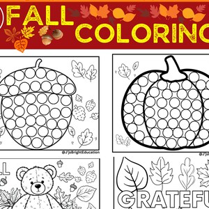 Fall Printables | Fall Learning Worksheets |fall Coloring Worksheets ...