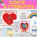 God's Attributes Printable Worksheet: Bible Lesson, Sunday School ...