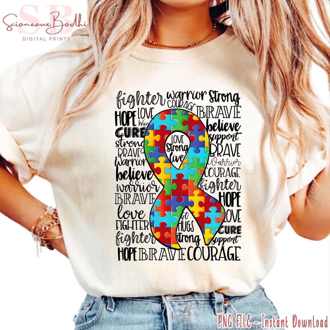 Autism Awareness Png, Autism Quotes Png, Autism T-shirt Design, Autism ...