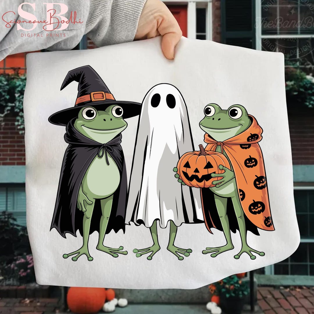 Just a Spooky Frog Png, Cute Frog Png, Fall Png, Spooky Season Png ...