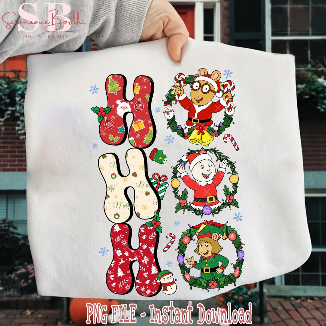 Ho Ho Ho Arthur TV Show Christmas Png, Cartoon Characters, Teacher ...
