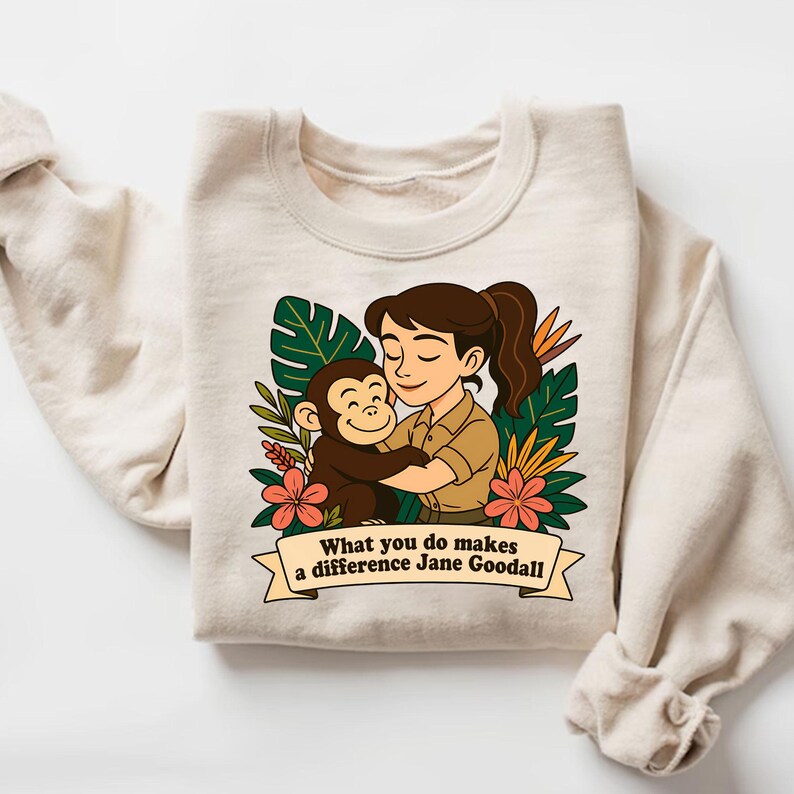 Jane Goodall PNG, Environmentalist Art (digital Download) - Etsy Canada