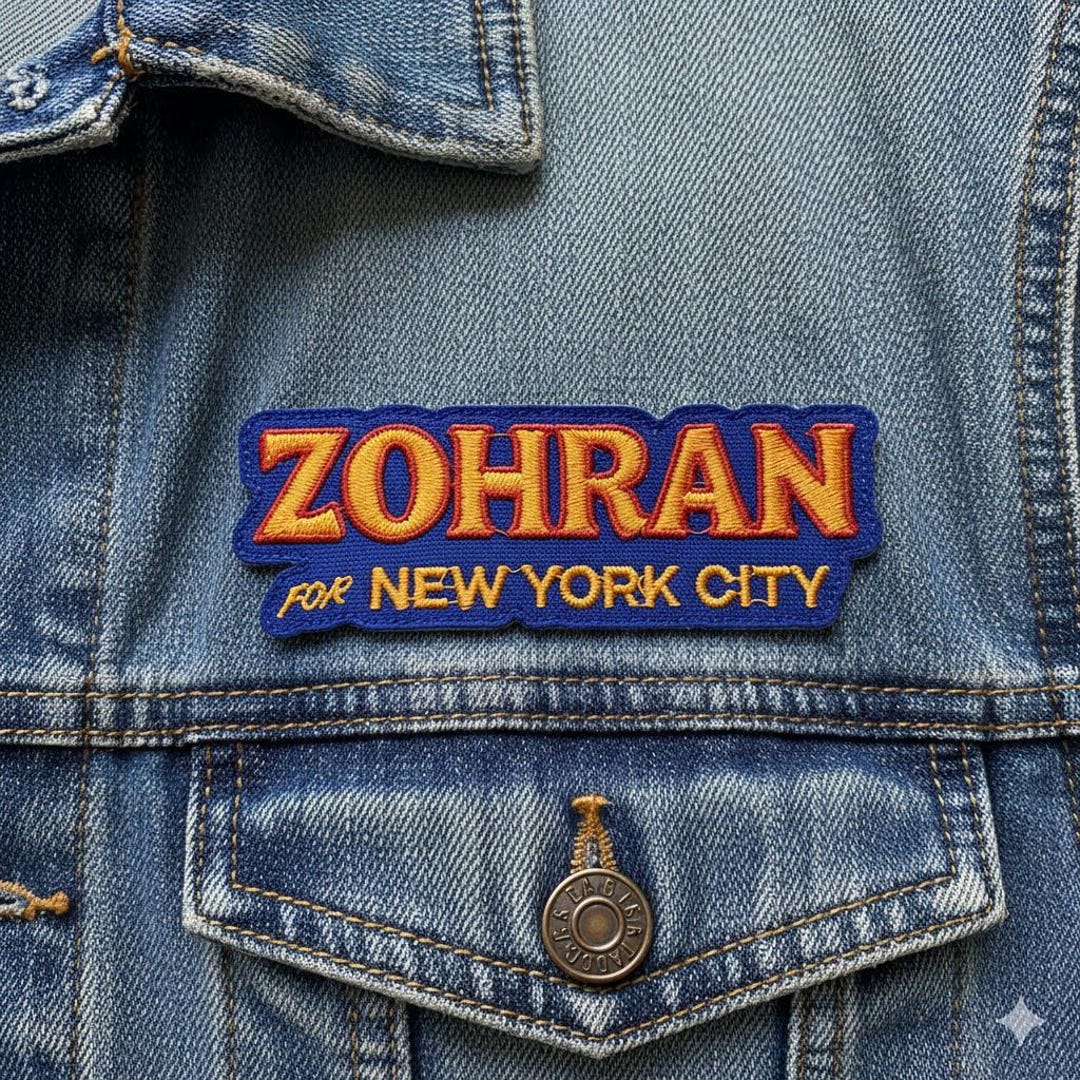 Zohran Mamdani NYC Mayor Patch, 2025 Campaign Embroidery Patches, Vote ...