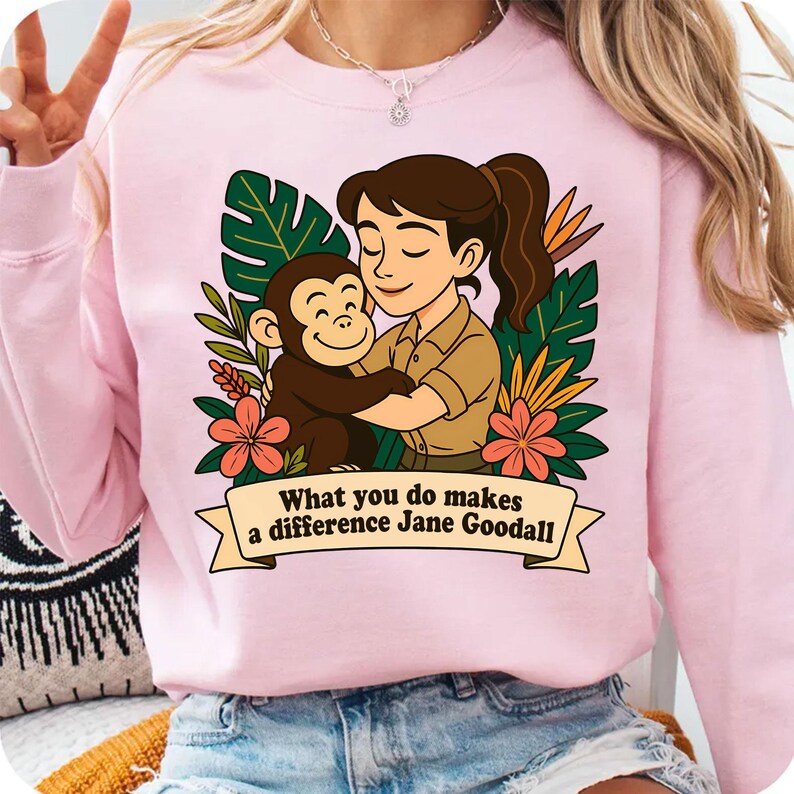 Jane Goodall PNG, Environmentalist Art (digital Download) - Etsy Canada