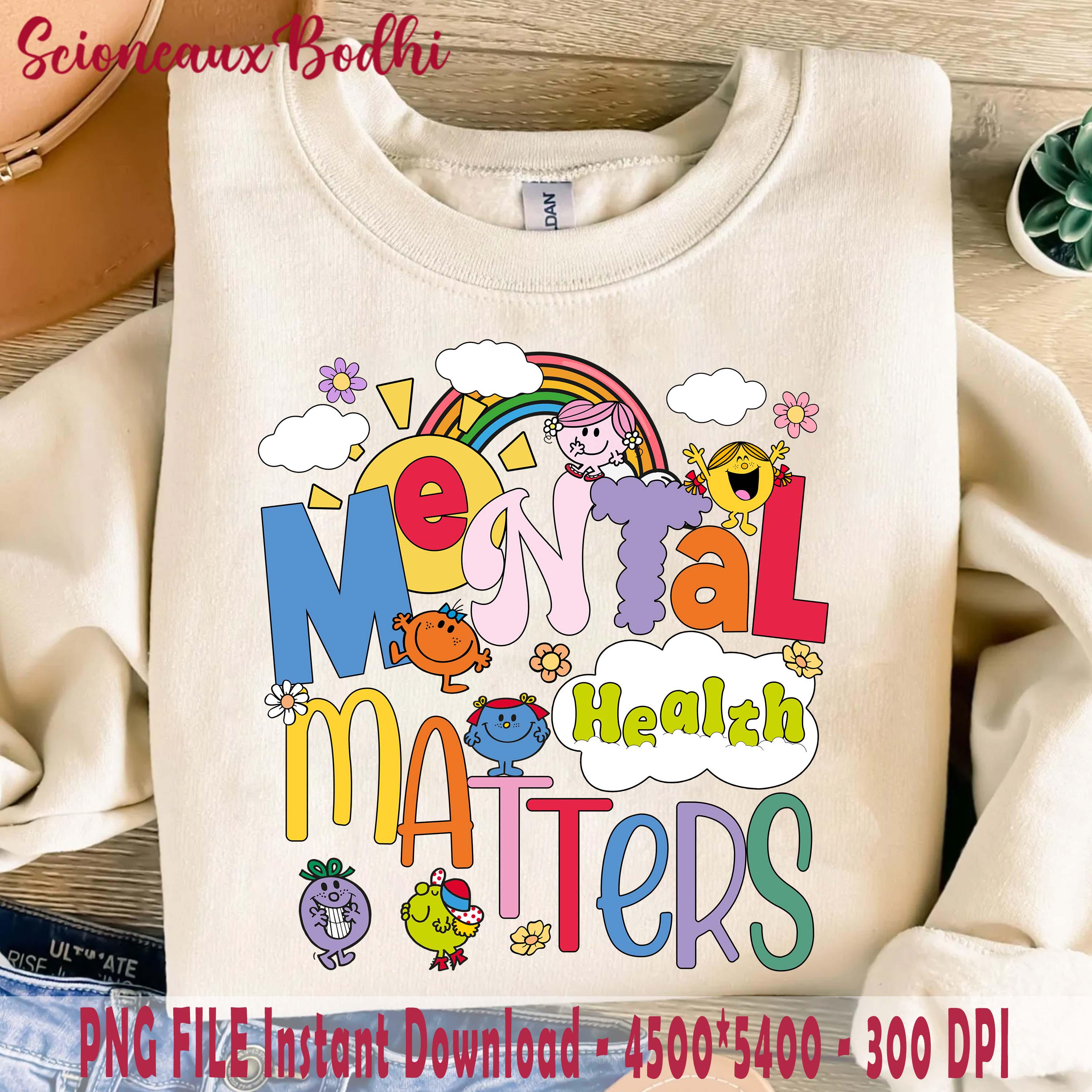 Mental Health Matters Little Miss Png, Mental Health Png, Anxiety Png ...