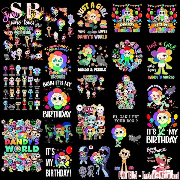 Dandy World Stickers - Etsy