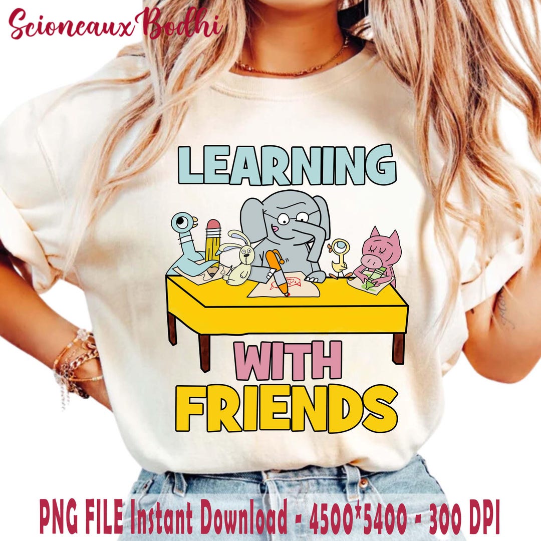 Elephant and Piggie Learning With Friends Png, Friends Elephant Pigeon ...