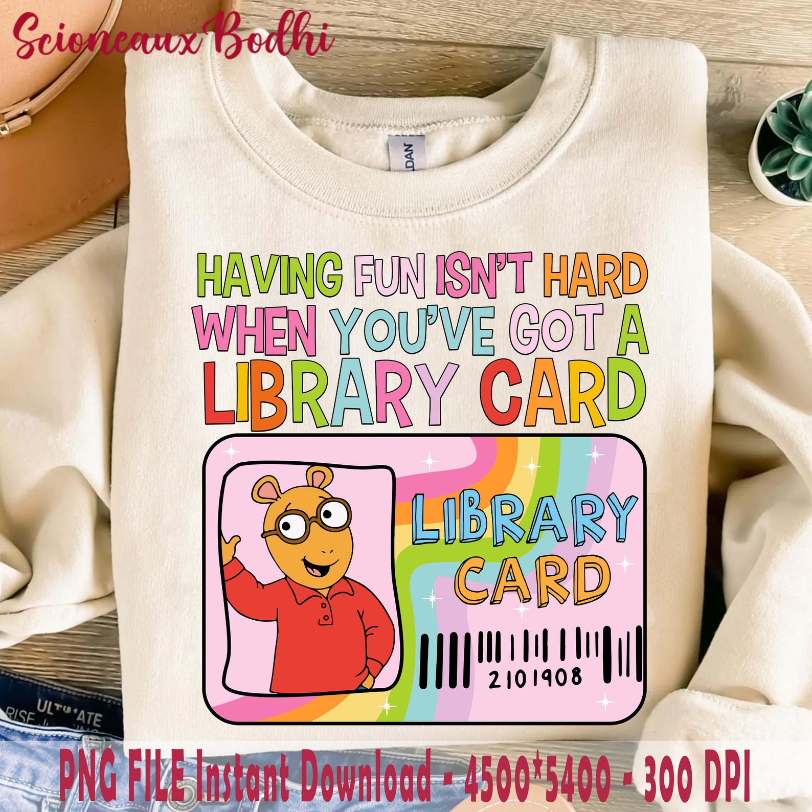 Having Fun Isn't Hard When You've Got A Library Card Arthur Png ...