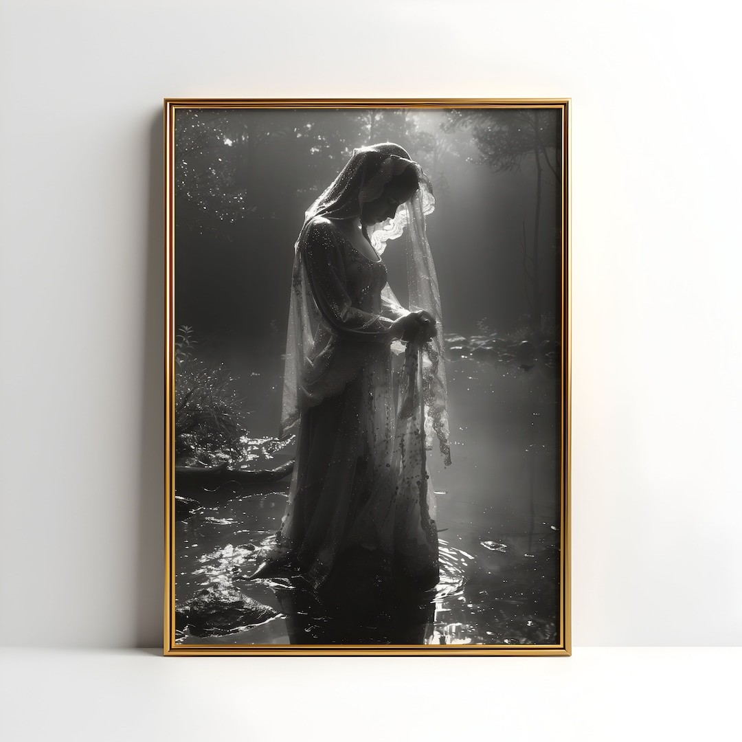 Poster Loneliness Wall Mural Sadness, Woman in Despair Art, Despair ...