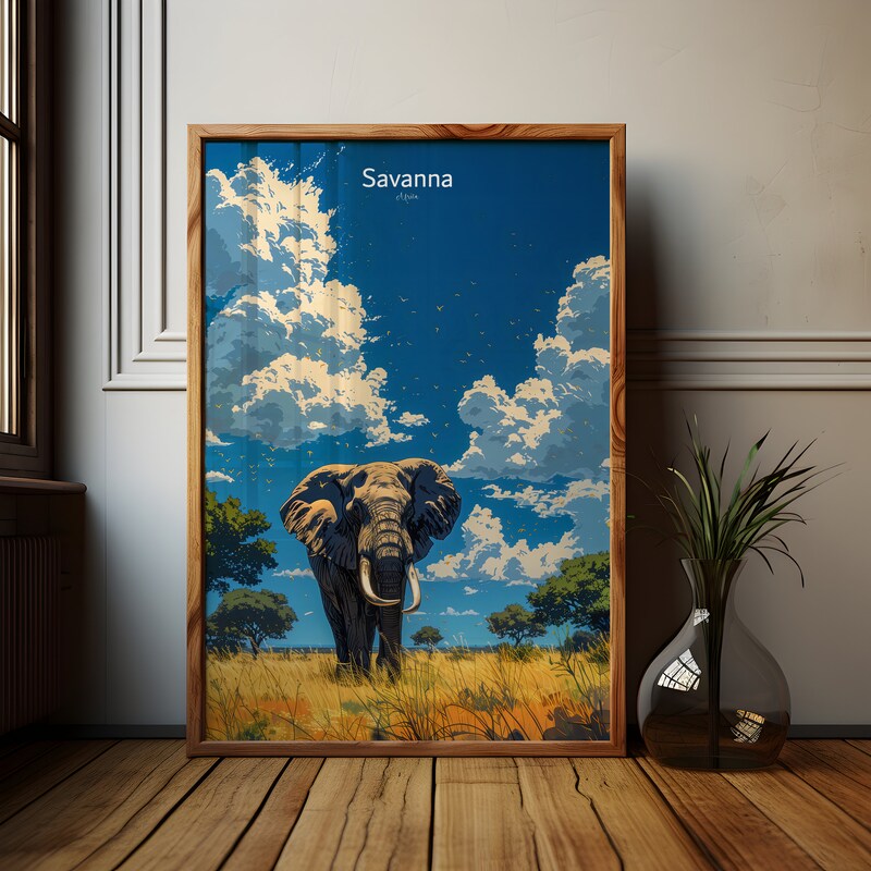 Elephant Poster - Etsy
