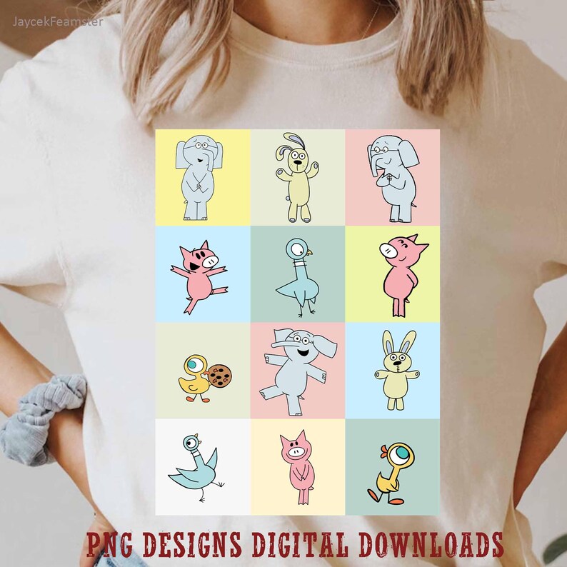 Elephant and Piggie Png, 100 Days of School Png, First Day of School ...