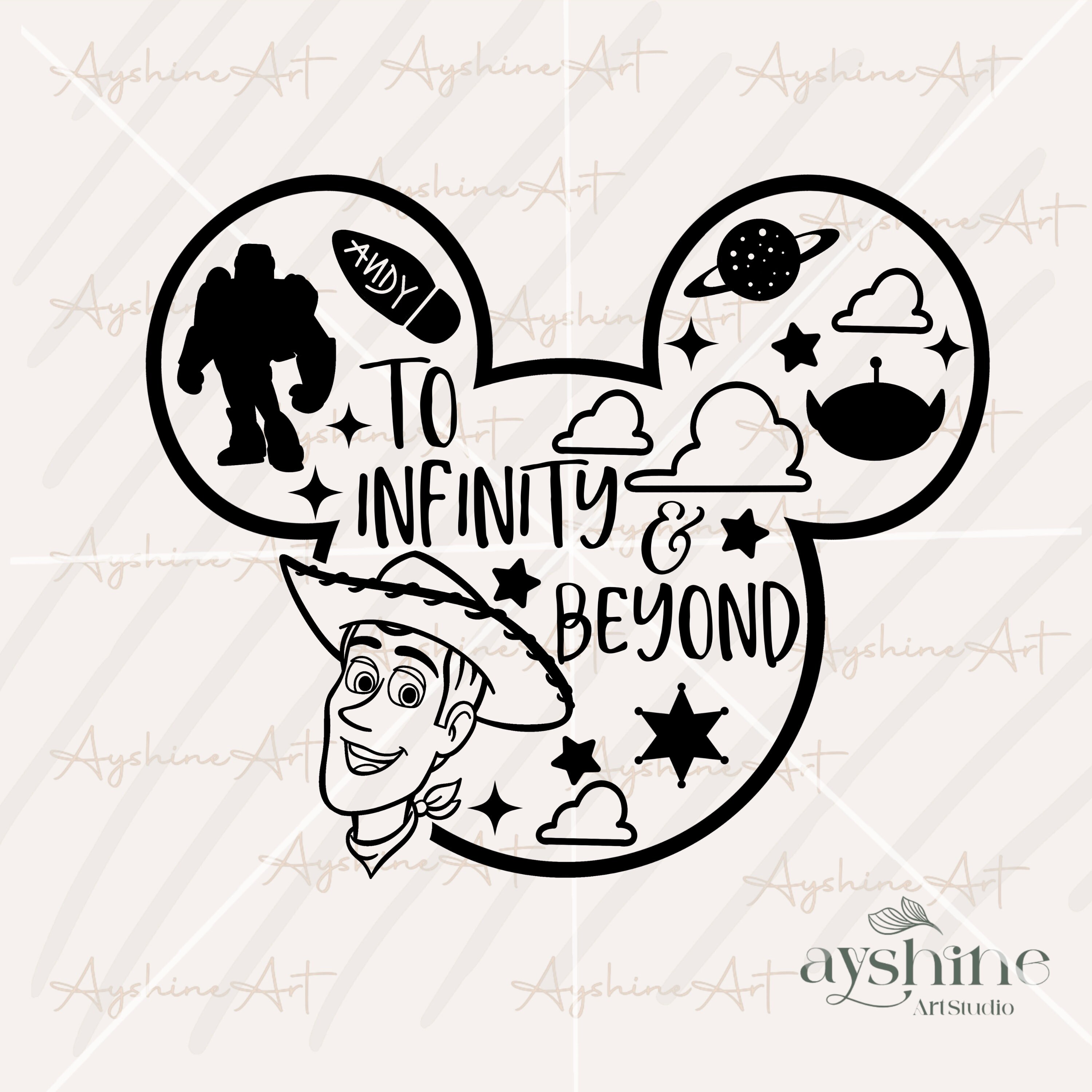 To Infinity and Beyond SVG, Toy Story PNG, Woody SVG, Mouse Head Png ...